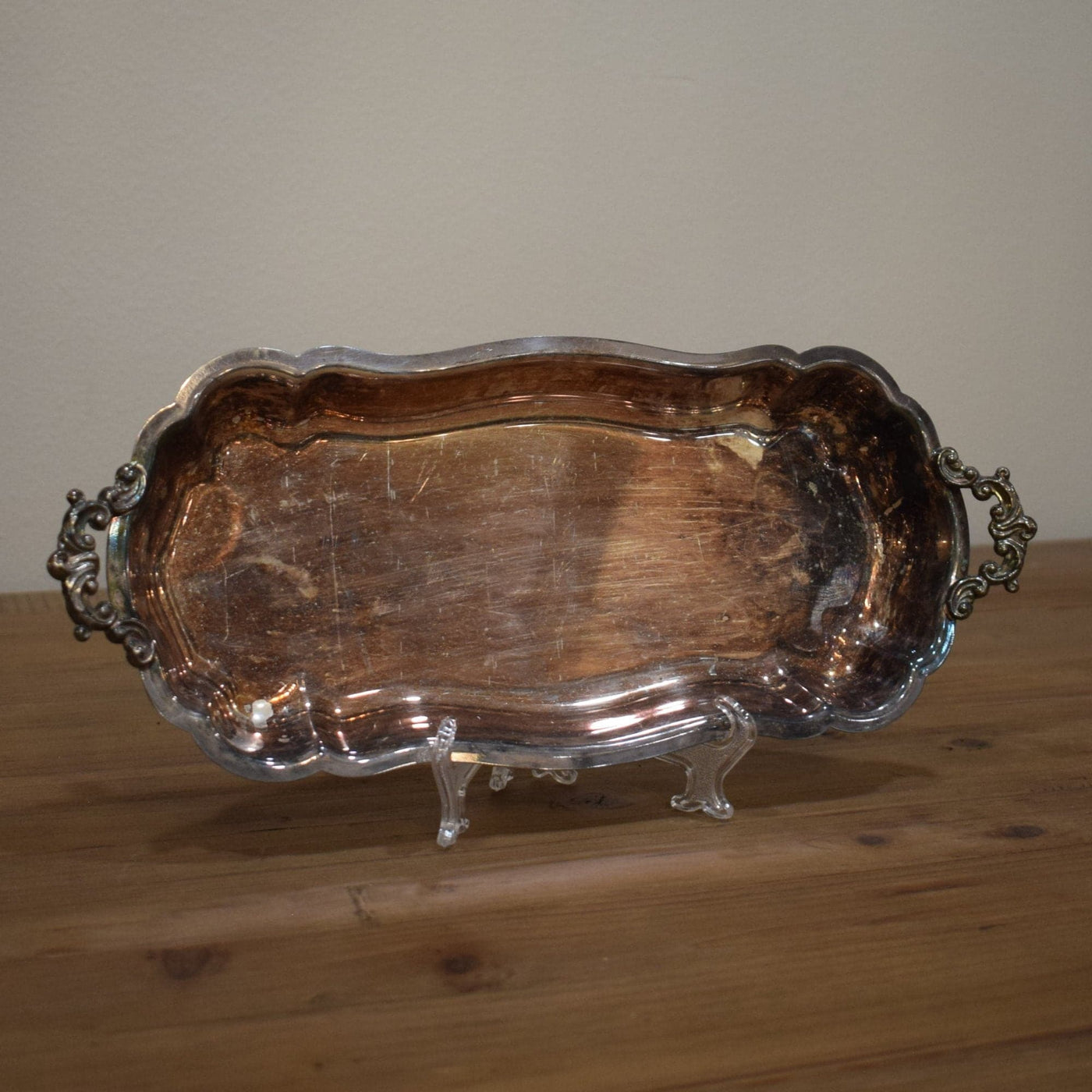 Home Silver "Footed and Handled" Relish Tray